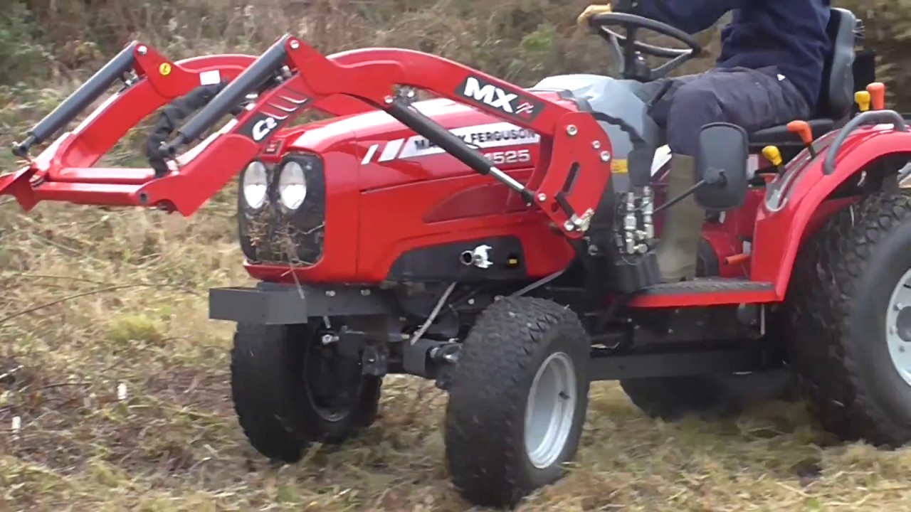 Cutting Grass In The Winter with Fleming Topper and Massey Ferguson ...