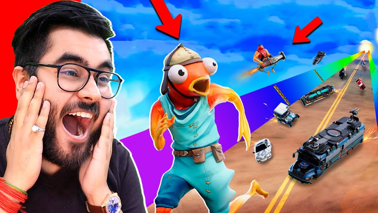🔥 MEGA RAMP SURVIVAL!!! 🔥 | Fortnite Hindi Funny Moments 😂 | Hitesh KS ...