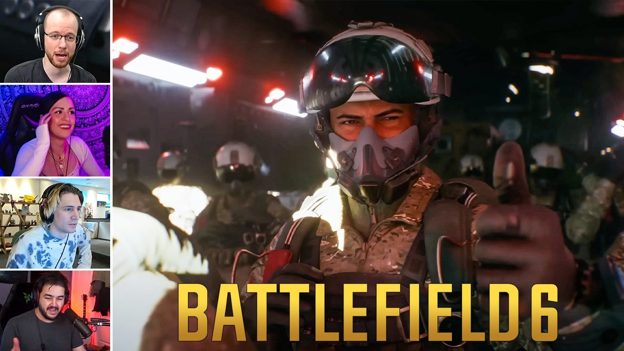 Streamers react To Battlefield 6 Official Reveal Trailer - YouTube