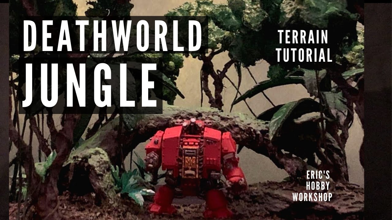 40K Terrain Tutorial - DEATH WORLD JUNGLE - Scratch Build! - YouTube