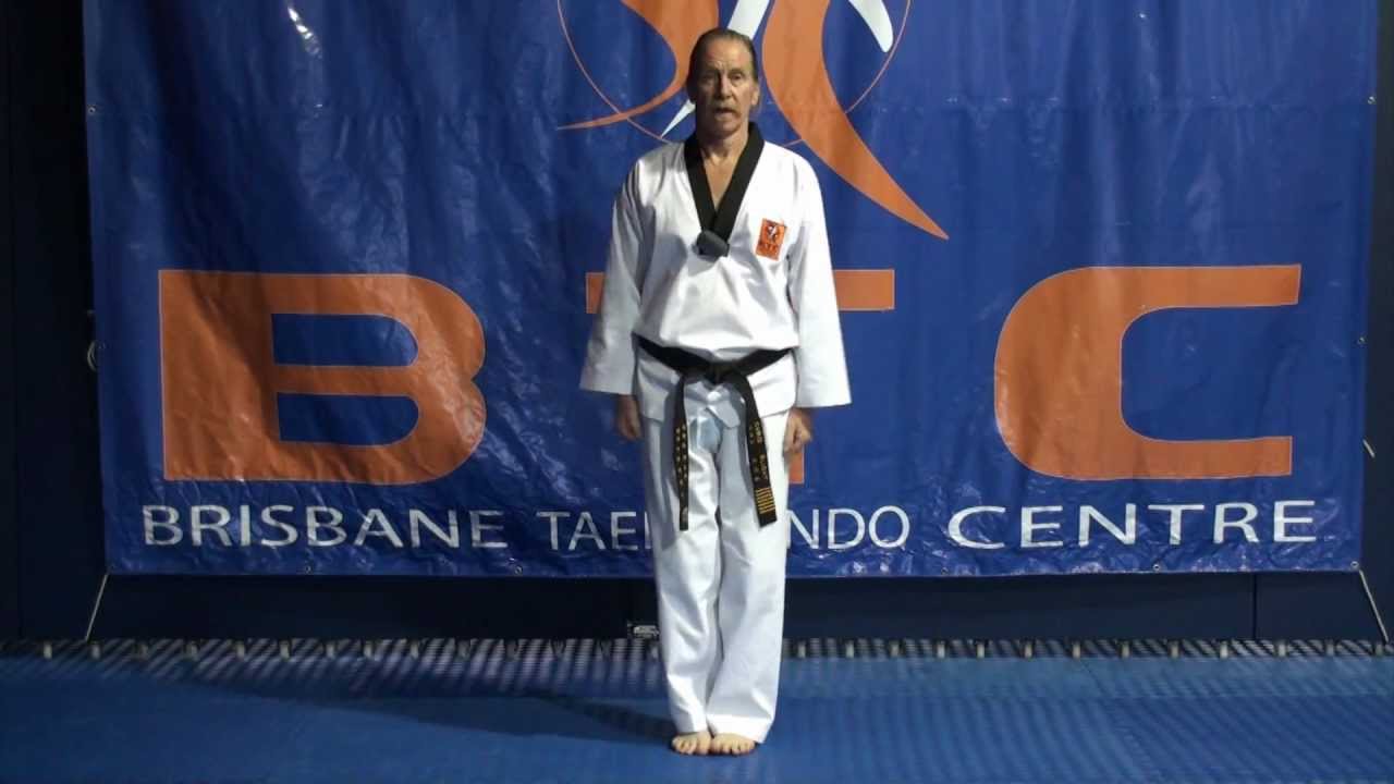 Basics - Low Block in Front Stance - Brisbane Taekwondo Centre - YouTube