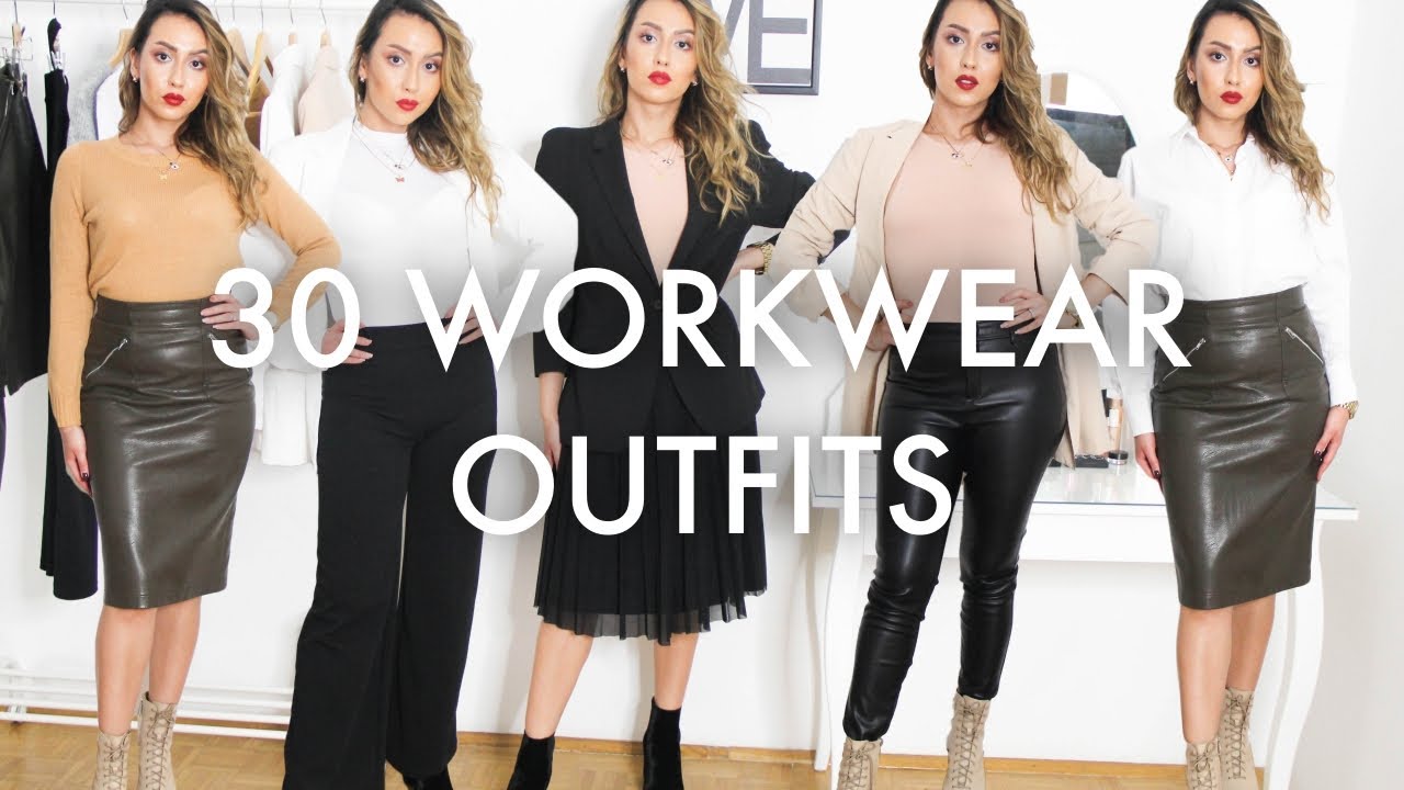 30 WORKWEAR OUTFITS STYLING 15 PIECES | BUSINESS CASUAL OUTFIT IDEAS ...