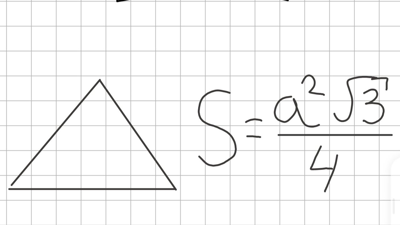 Muntazam uchburchakning yuzi formulasi isboti - YouTube