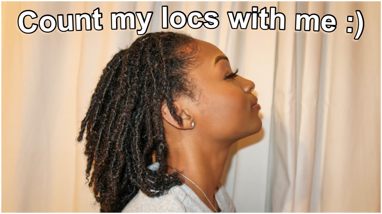LOC COUNT | Count my locs with me :) | Starter locs on medium length ...