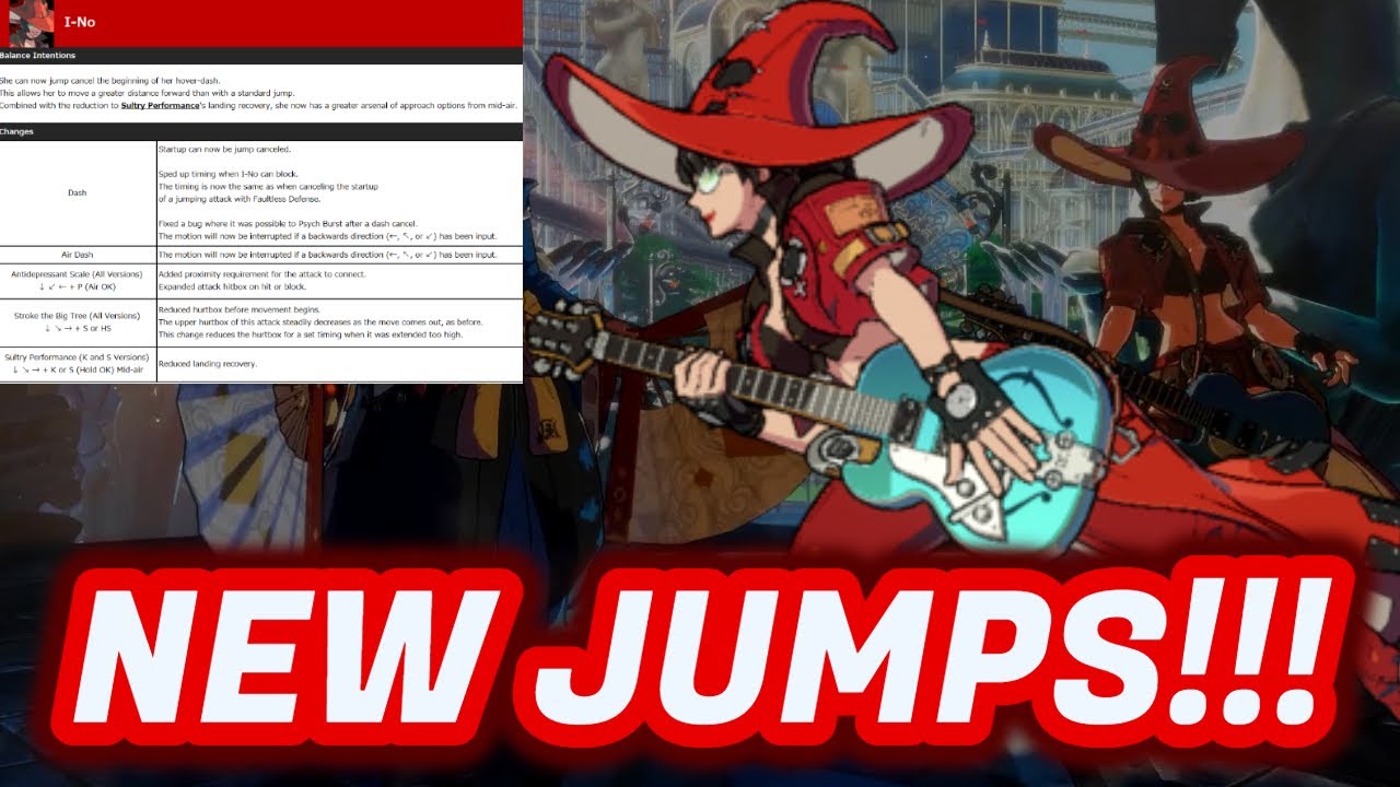 I-NO’S NEW JUMPS & MOVEMENT OPTIONS! - Guilty Gear Strive “Ino ...
