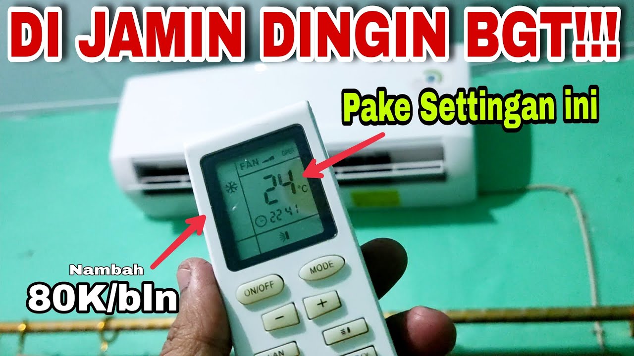 Setelan AC Sharp Yang Paling Dingin, dan tetap Hemat Listrik! - YouTube