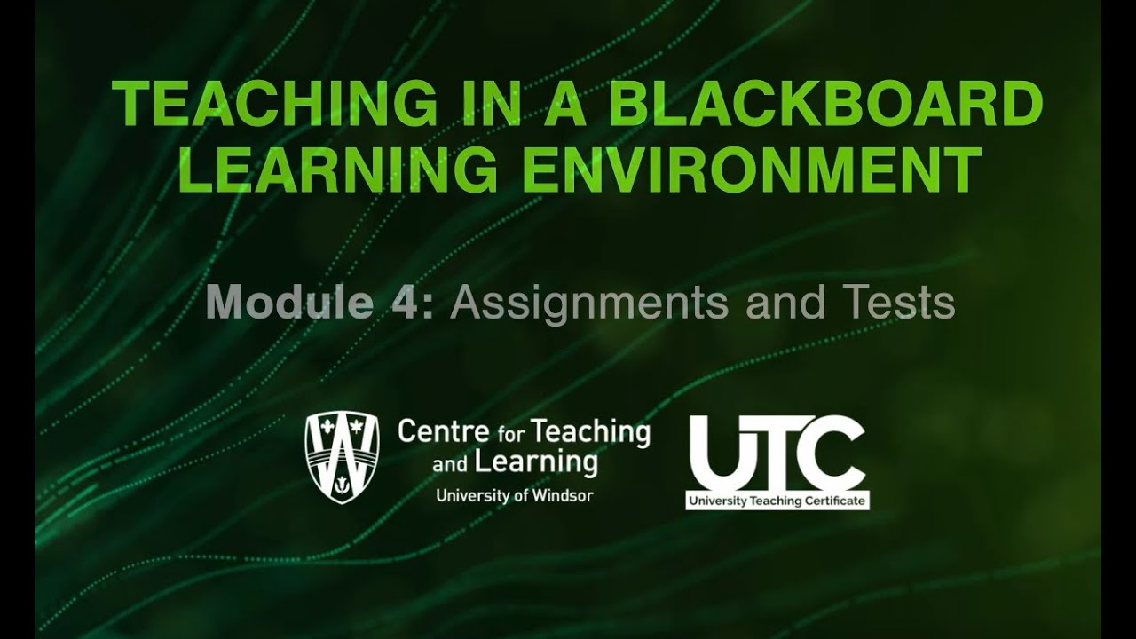 Module 4- Assignments and Tests - YouTube