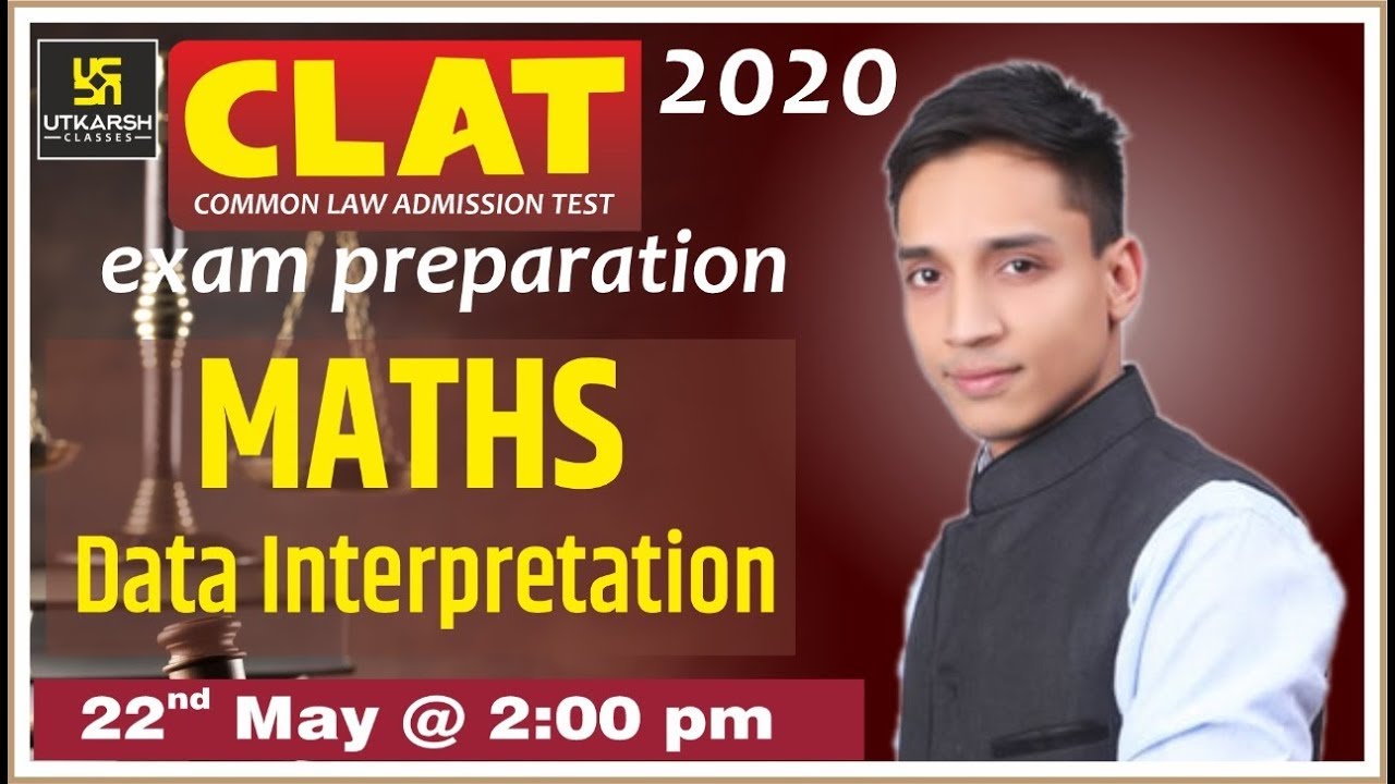 Data Interpretation || Maths || CLAT 2020 Exam Preparation || By Vinit Sir - YouTube
