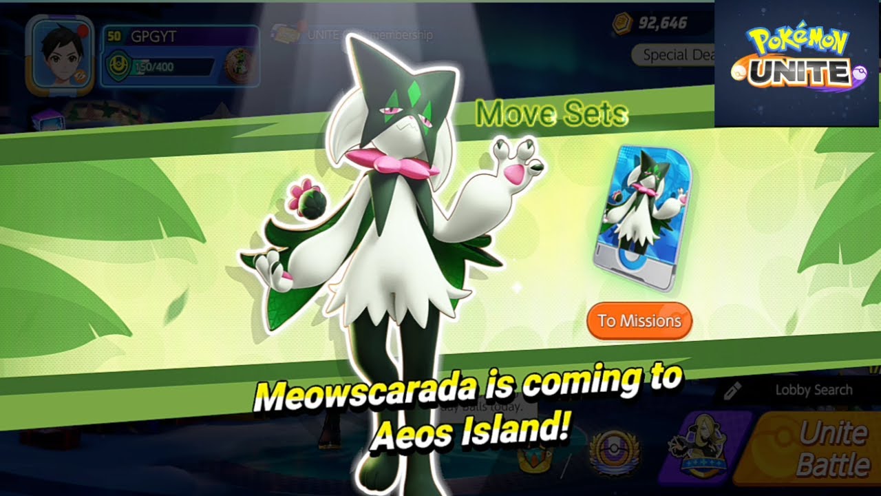 Pokemon UNITE || Meowscarada - Move sets - YouTube