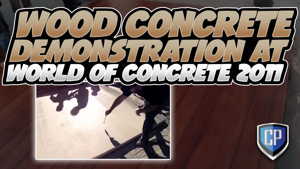 Rustic Concrete Wood Demonstration at World of Concrete 2011 - YouTube