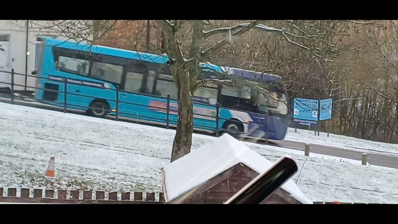 Bishop Auckland light snow shower with the sun shining November 30th ...