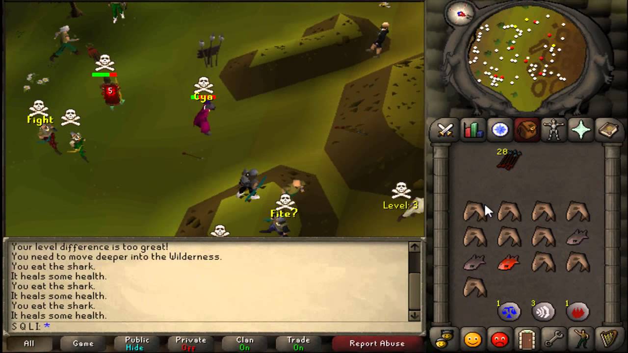 RuneScape 2007 Pure Pking | S Q L I Pk Vid 1 - YouTube