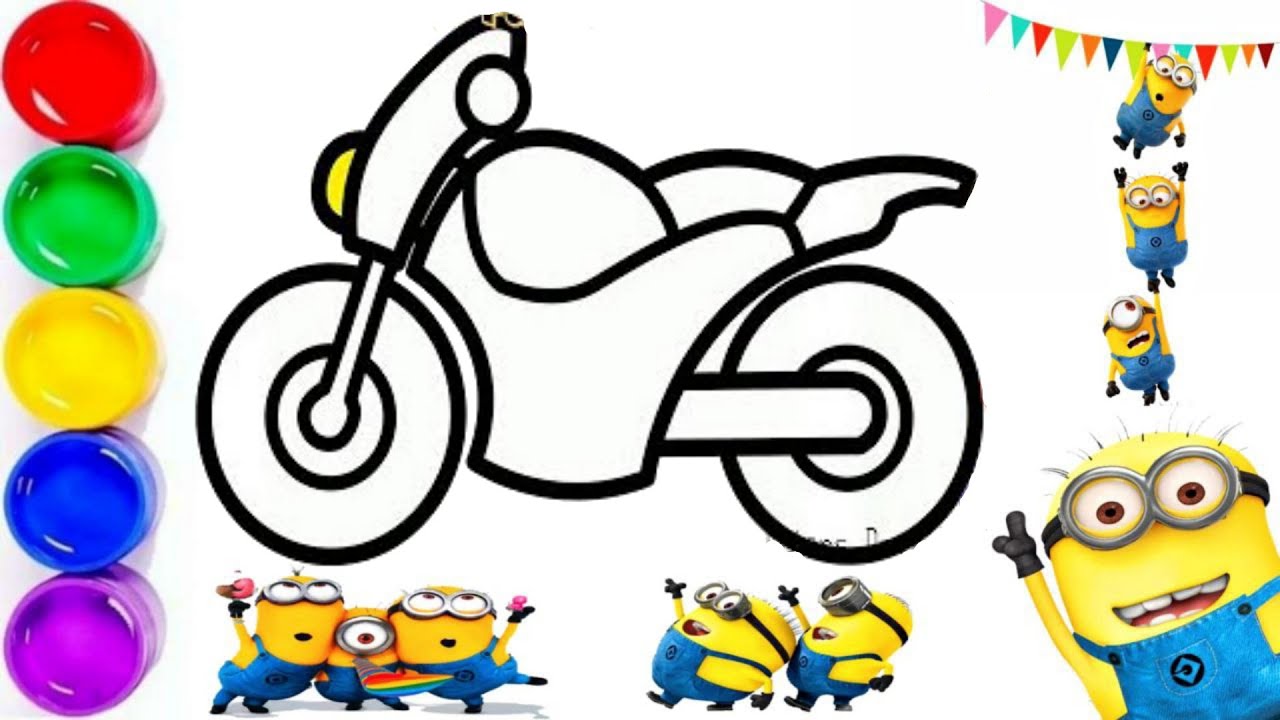 How to draw a moto | Как нарисовать мотоцикл | mototsikl rasmini ...