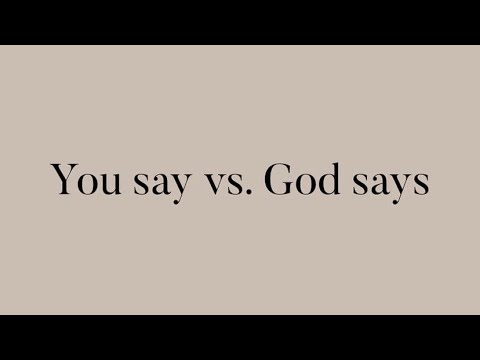 AviYah Israel - You Say VS God Says (Official Audio) - YouTube