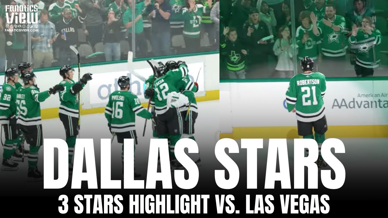 Dallas Stars Celebrate Shootout Victory vs. Vegas Golden Knights ...