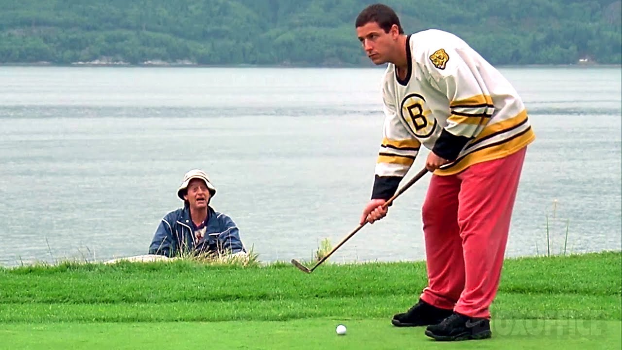 Adam Sandler est vraiment nul au golf - YouTube