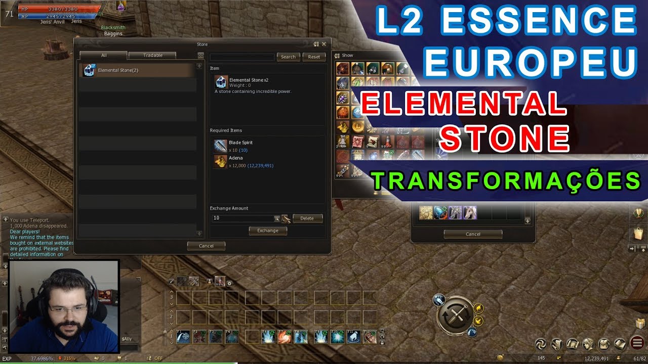 Lineage 2 Essence - Elemental Stone, Blade Spirit e Transformação de ...