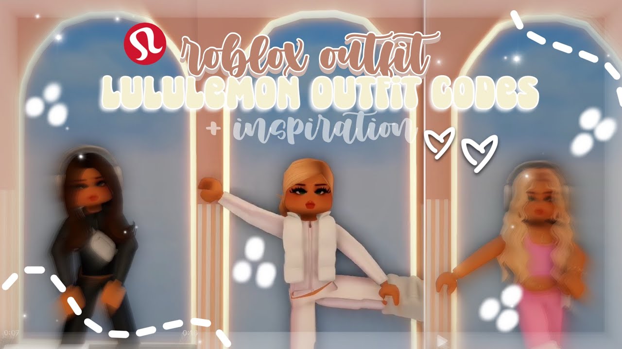 ROBLOX x LULULEMON | OUTFIT INSPIRATION AND IN GAME CODES / ETERNXITY ...