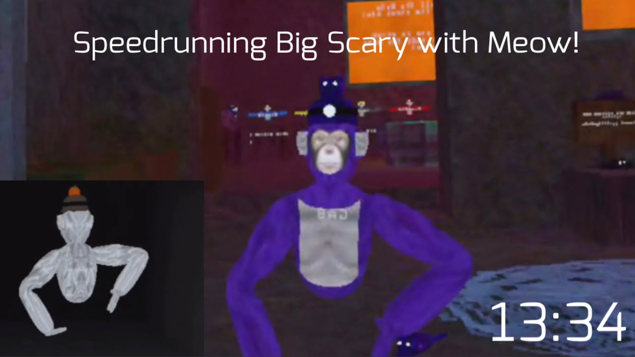 Speedrunning Big Scary with Meow! #gorillatag - YouTube