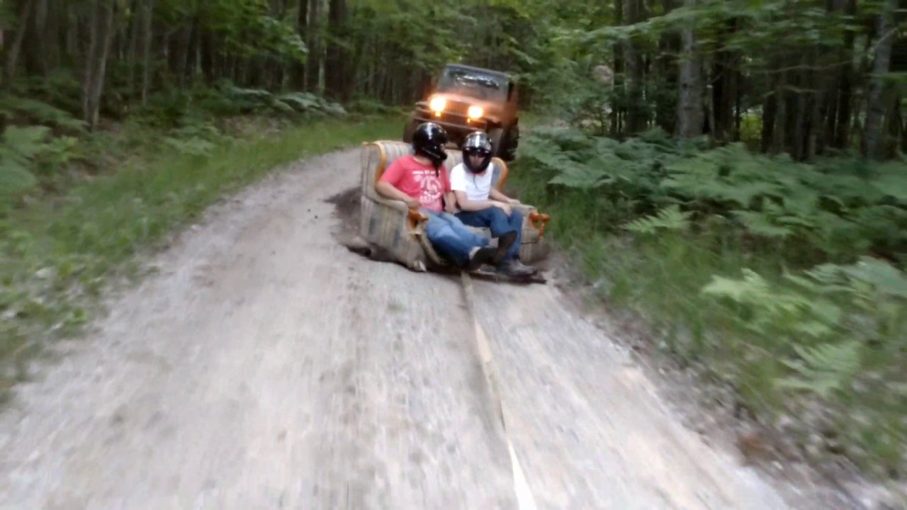 Redneck dirt sledding - YouTube
