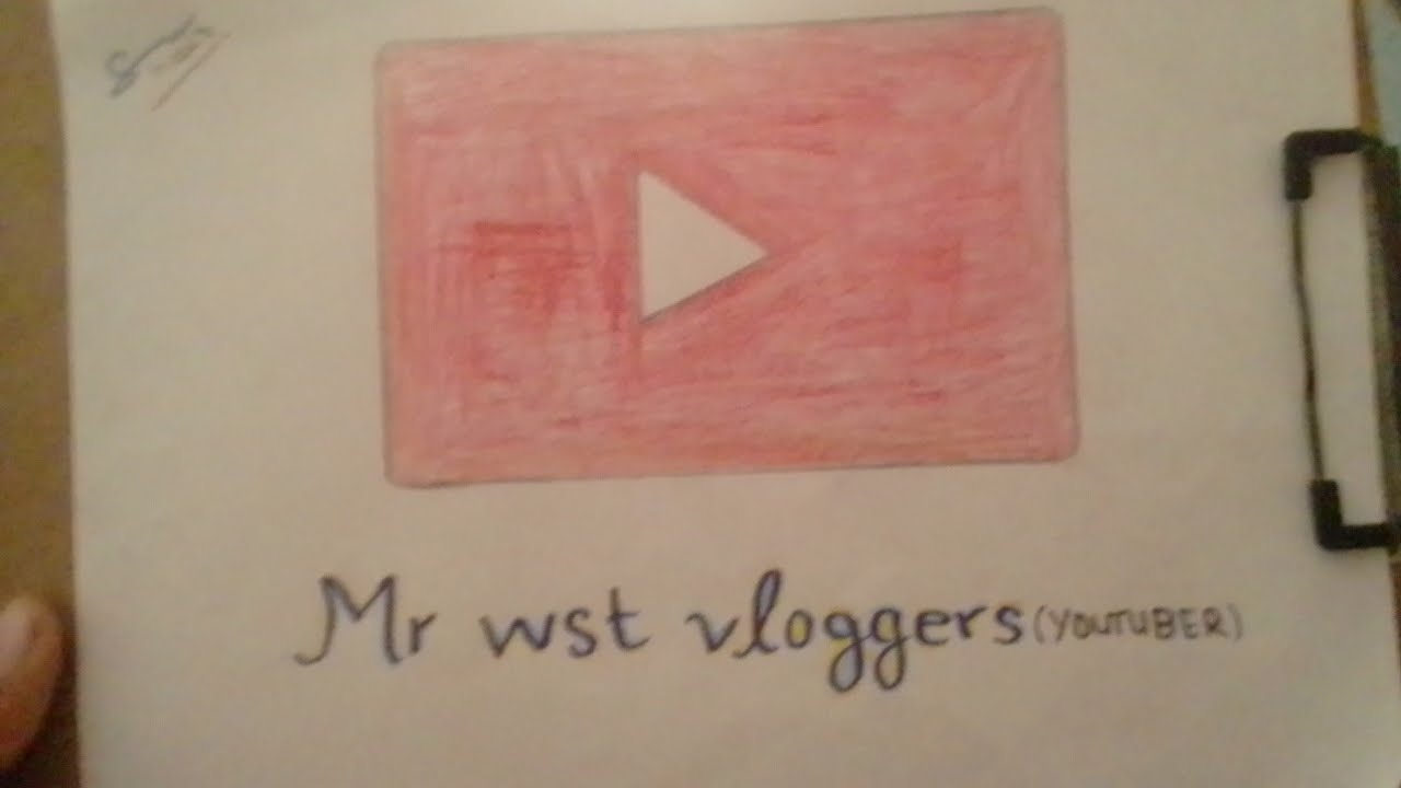 Drawing YouTube logo and my channel name 🖋️ - YouTube