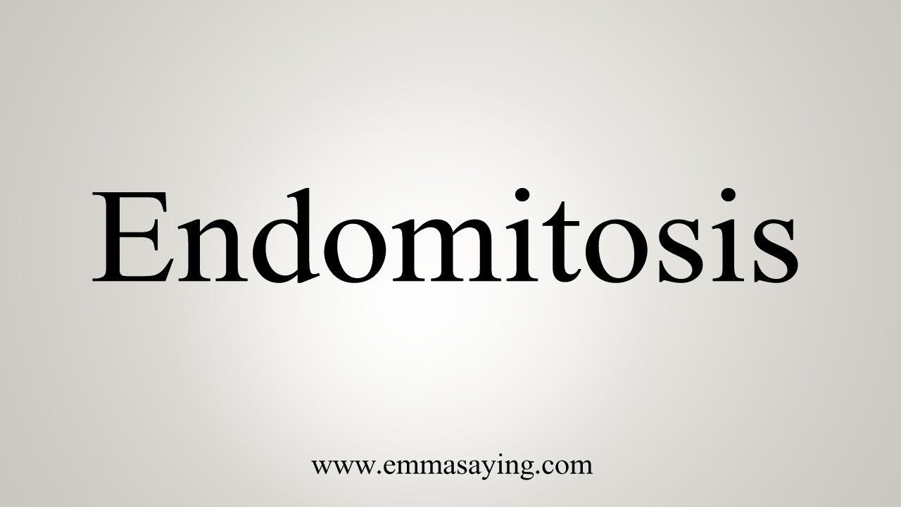 How To Say Endomitosis - YouTube