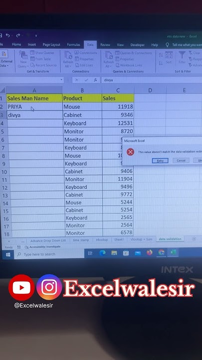 How to prevent lowercase in excel | data validation #excelwalesir #excel #exceltricks # ...
