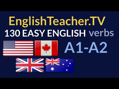 130 Easy English verbs. (A1-A2) - YouTube