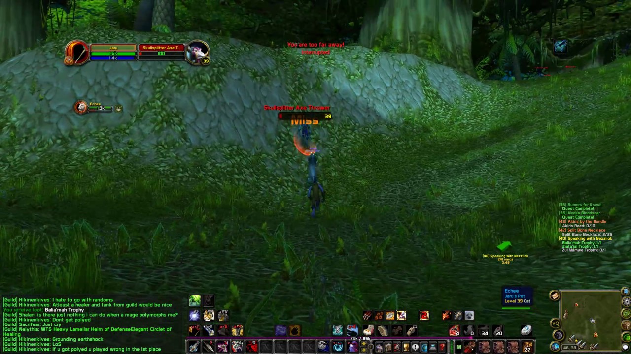 Vanilla World of Warcraft / Nostalrius / Elysium / Hunter 39+ - YouTube