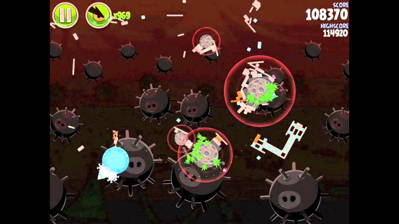 Angry Birds Space Danger Zone Level 30 Walkthrough 3-star Alt Strategy ...