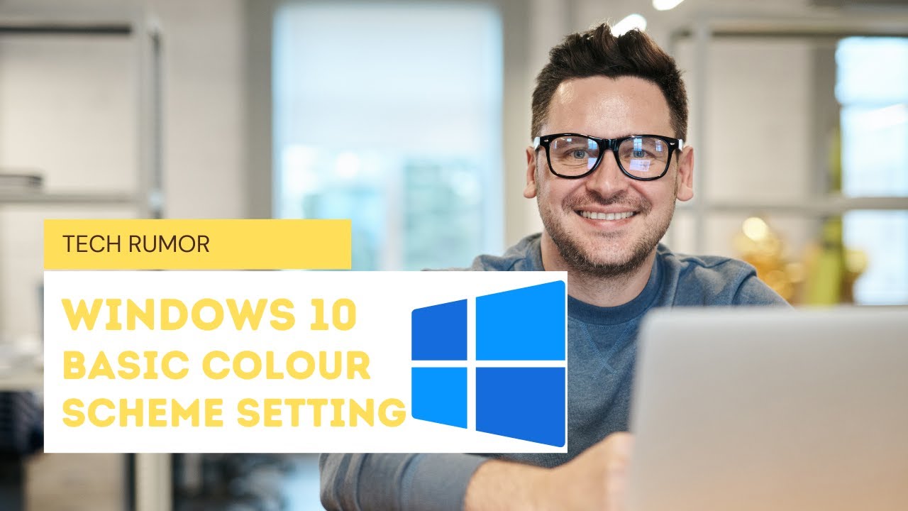 Windows 10 Basic Color Setting. - YouTube