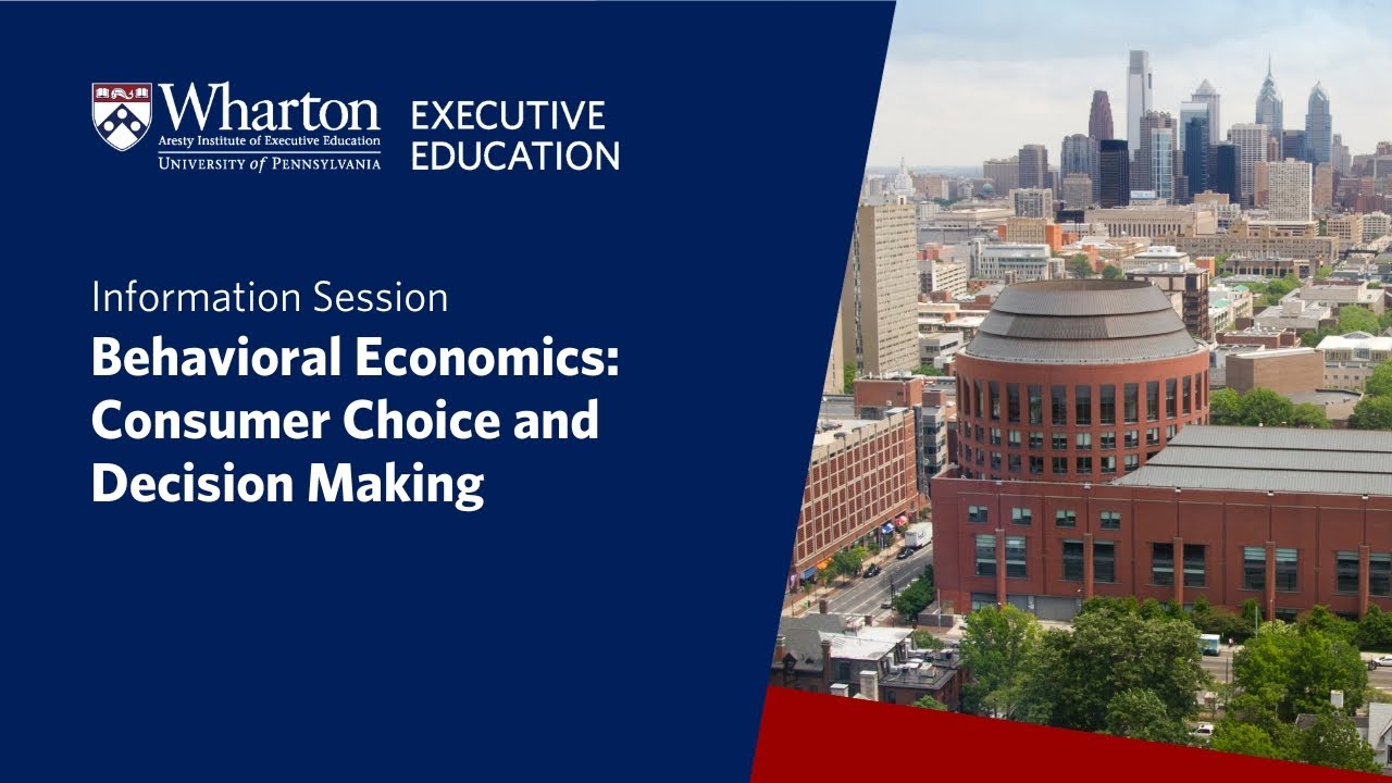 Information session on Wharton Executive Education's Behavioral ...