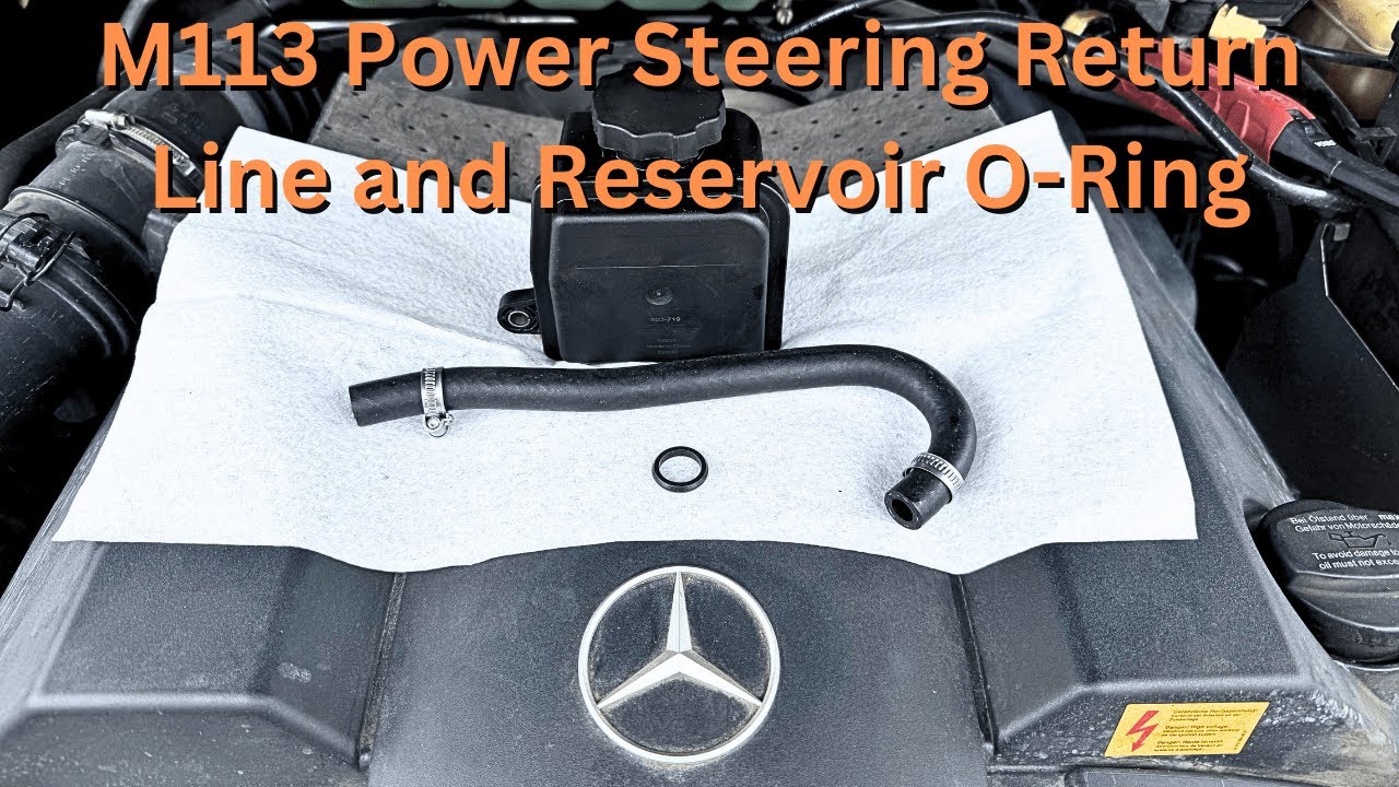 M113 Power Steering Reservoir Return Hose and O-Ring Replaced On ML ...