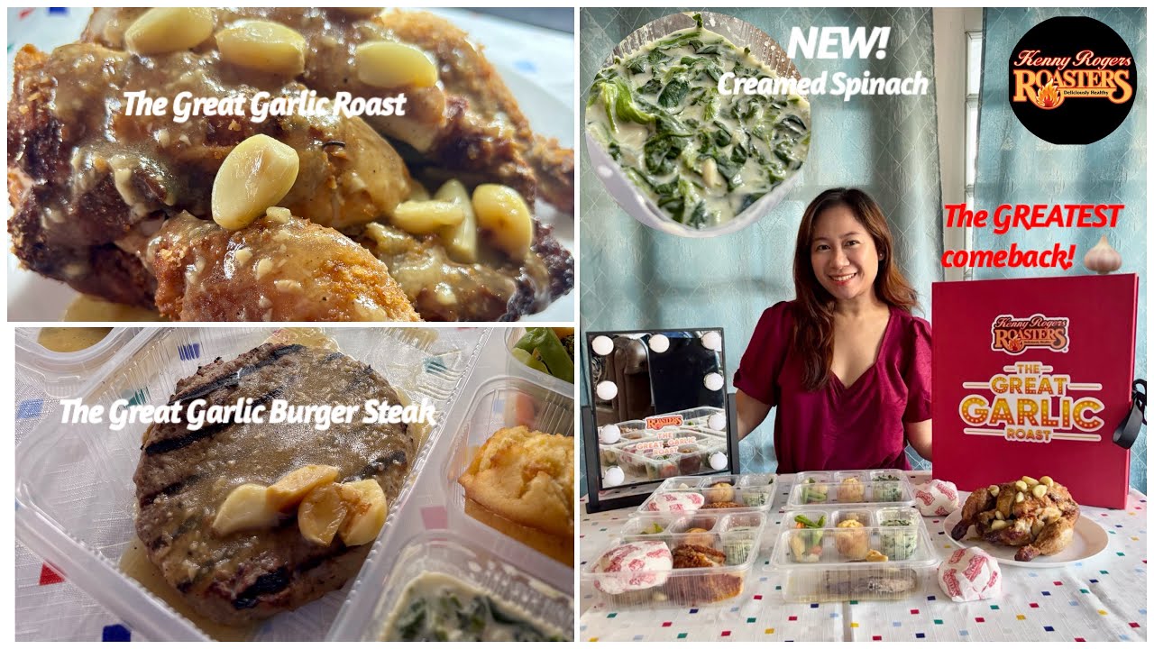 Kenny Rogers Roasters' The Great Garlic Roast & Burger Steak + NEW ...