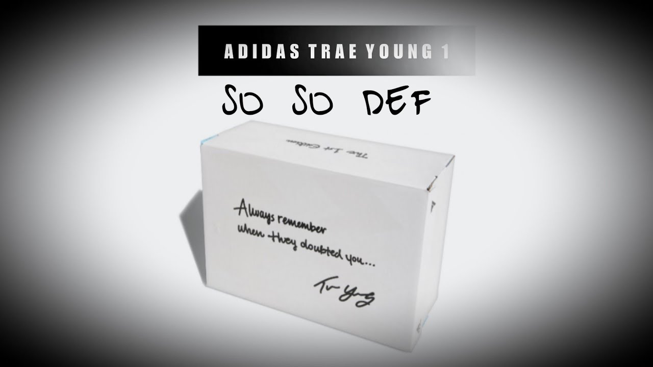 SO SO DEF RECORDINGS 2021 Adidas Trae Young 1 DETAILED LOOK + PRICE ...