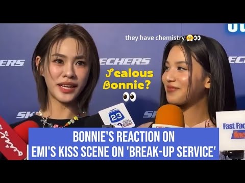 Bonnie's reaction on Emi's kiss scene with Win 👀🤭 #emibonnie #เอมี่บอนนี่ #gl #glthai #wlw