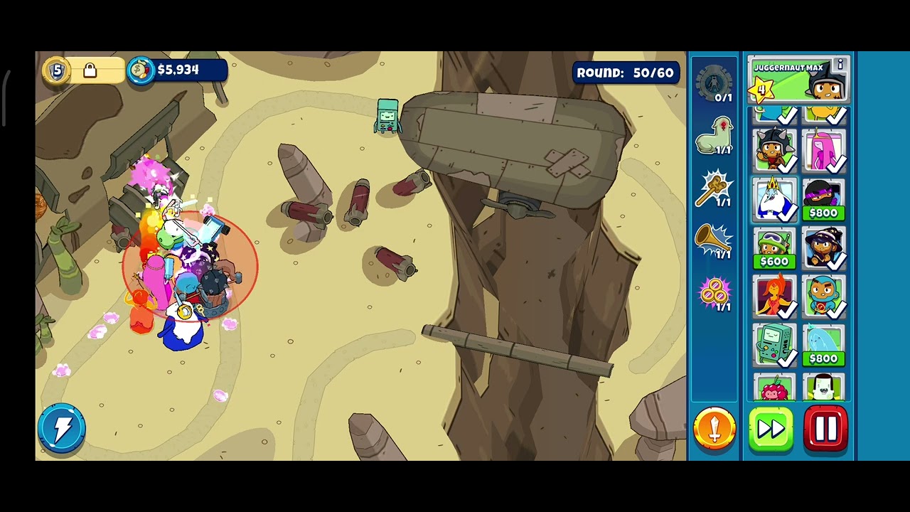 Bloons Adventure Time TD Badlands Glob save the queen! (Extreme mode ...