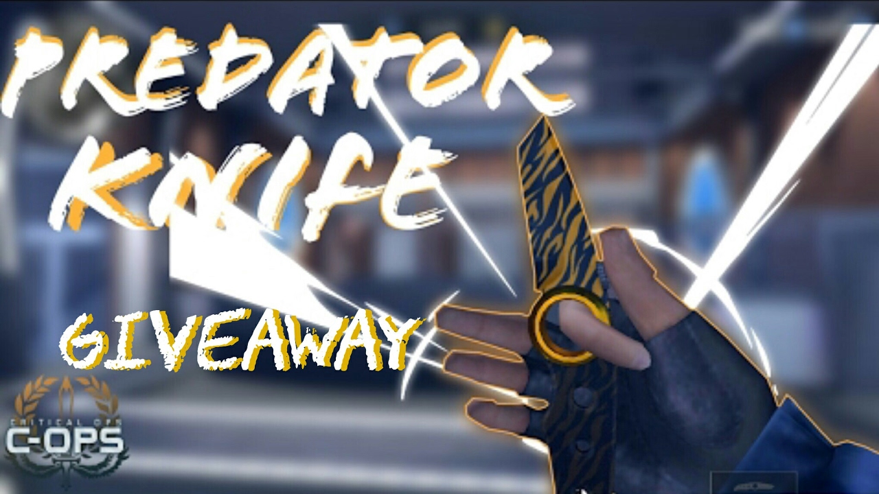 Critical ops predator knife account giveaway - YouTube