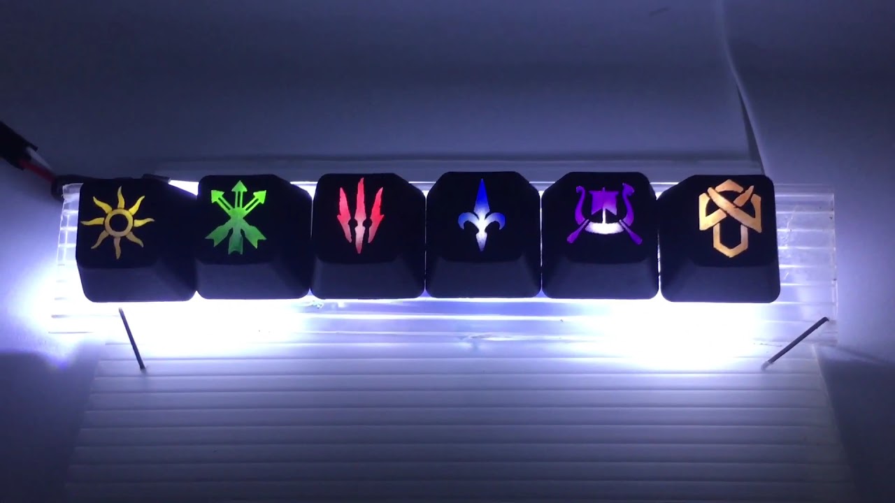 Witcher: Gwent Factions Keycap Set - YouTube