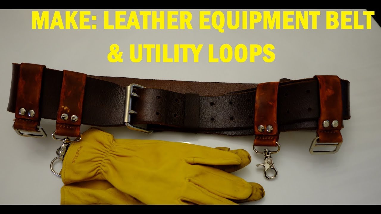 DIY: Utility Belt Loops for Equipment Belt - YouTube