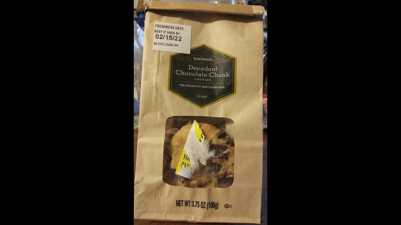 Walmart's Marketside Decadent Chocolate Chunk Cookies Review - YouTube