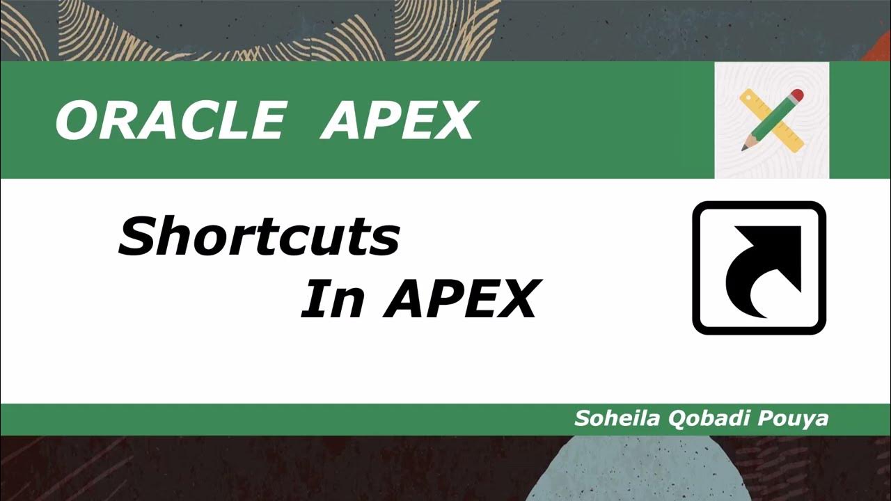 Shortcuts in Oracle APEX - YouTube