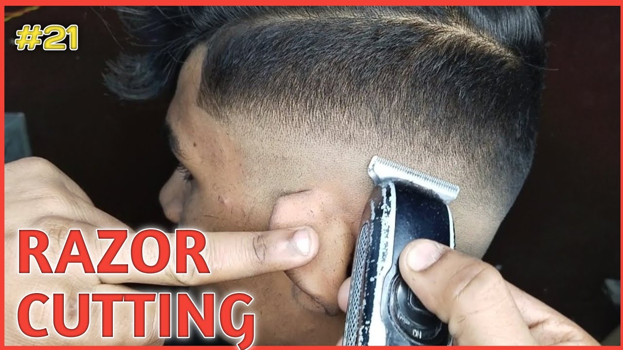 RAZOR CUTTING || ️ ️ ️|| NEW HAIR LOOK || MONISH HAIR CARE || - YouTube