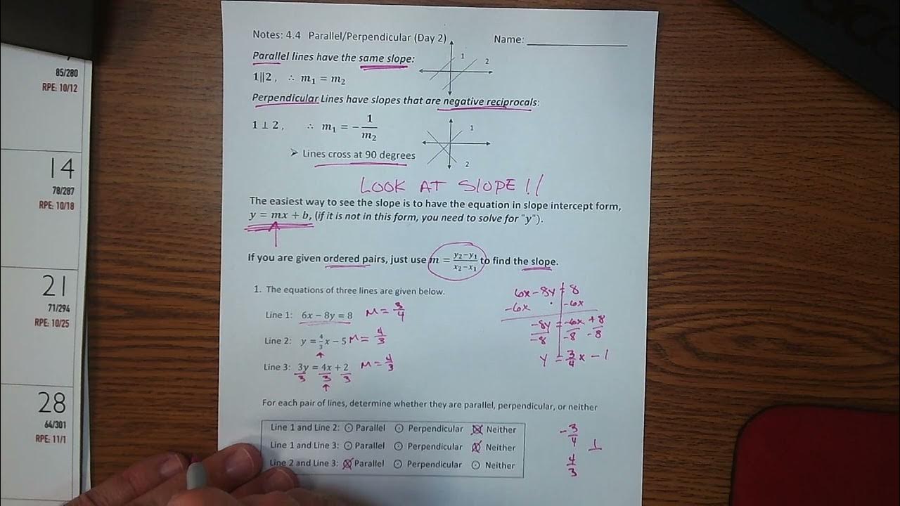 Notes Lesson 4 4 - YouTube