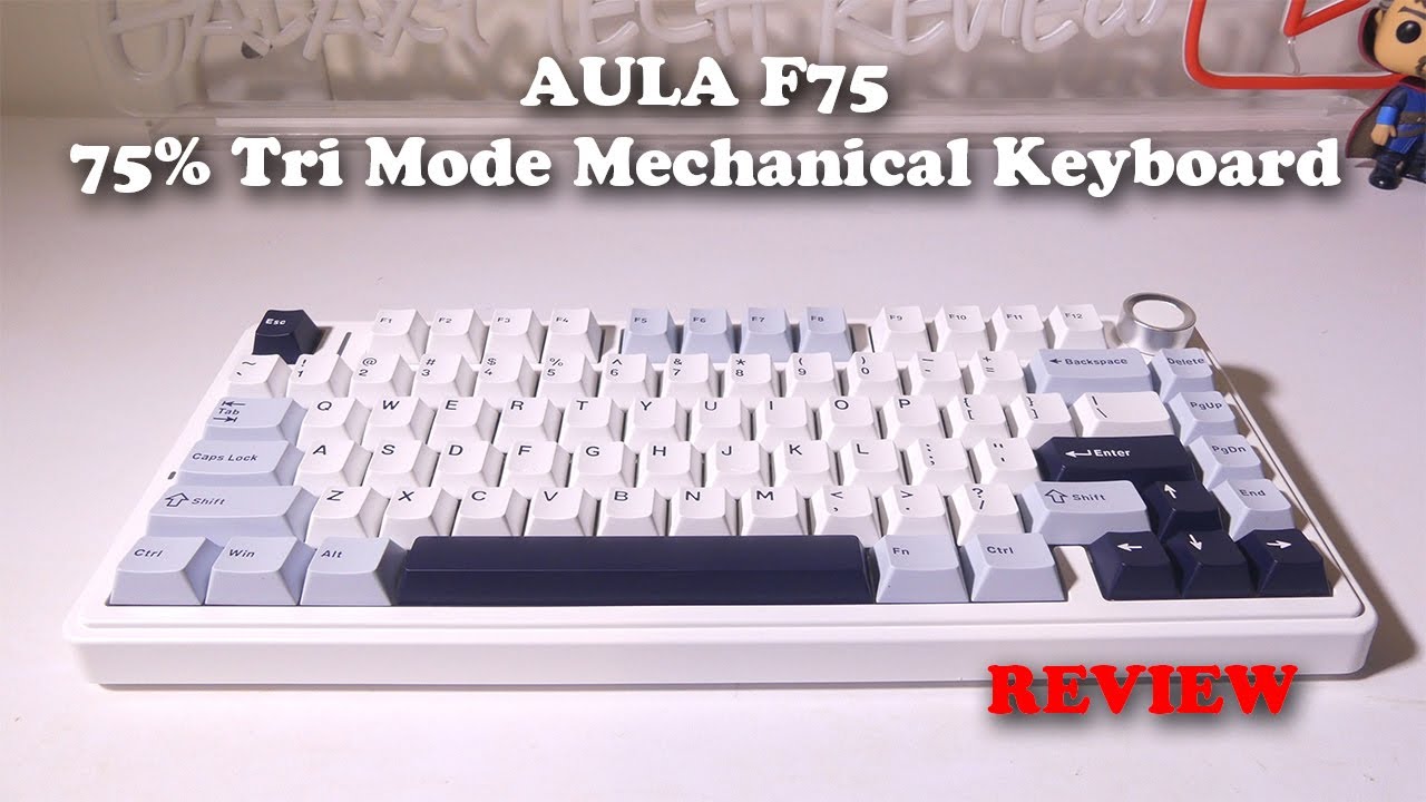 AULA F75 75% Tri Mode Mechanical Keyboard REVIEW - YouTube