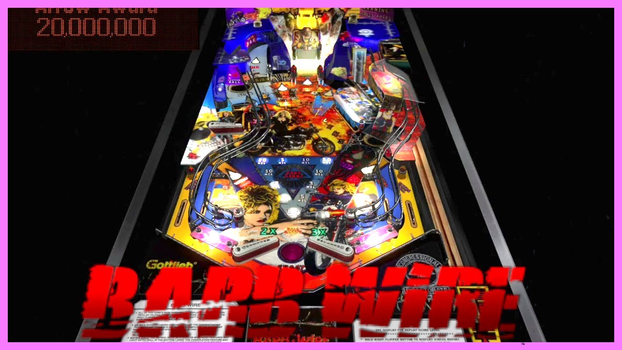 Barb Wire VPX (Gottlieb, 1996) | Visual Pinball X - YouTube