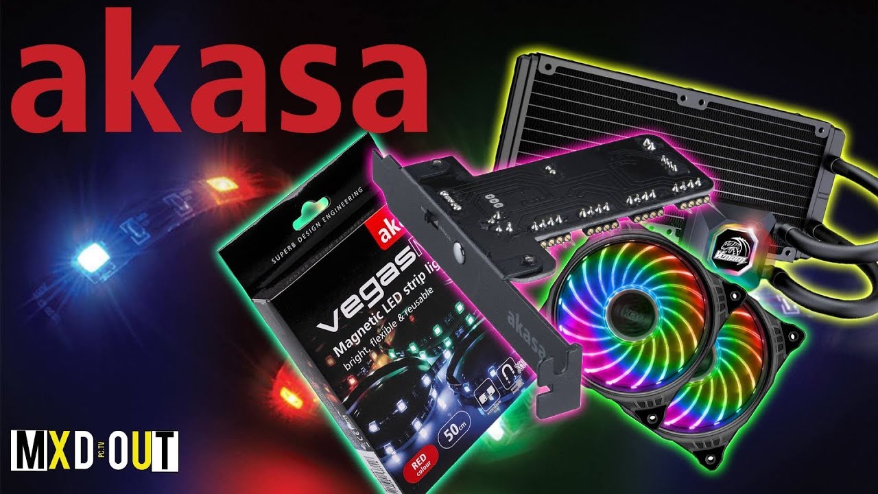 Akasa R20 Venom AIO And Control Card RGB That Can Work Anywhere - YouTube