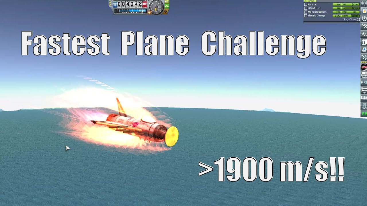 KSP: Fastest Plane Challenge! - No Mods or Rockets - YouTube