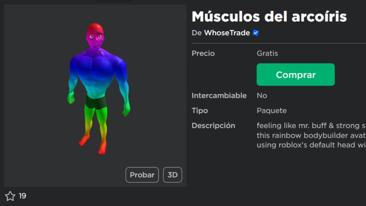 COMO CONSEGUIR Músculos del arcoíris COMPLETAMENTE GRATIS EN ROBLOX ...