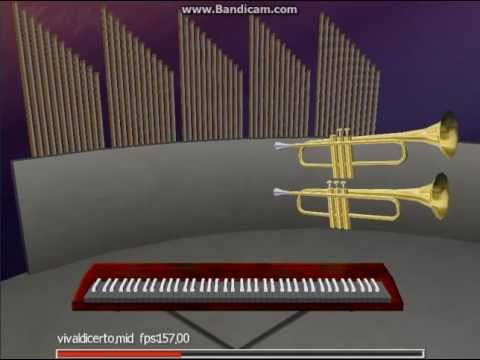 MIDIJam: Concerto for 2 Trumpets - Antonio Vivaldi - YouTube